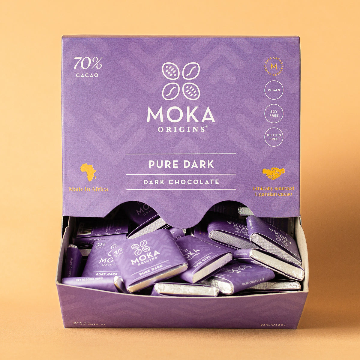 Uganda Pure Dark Mini Chocolates Box – Moka Origins