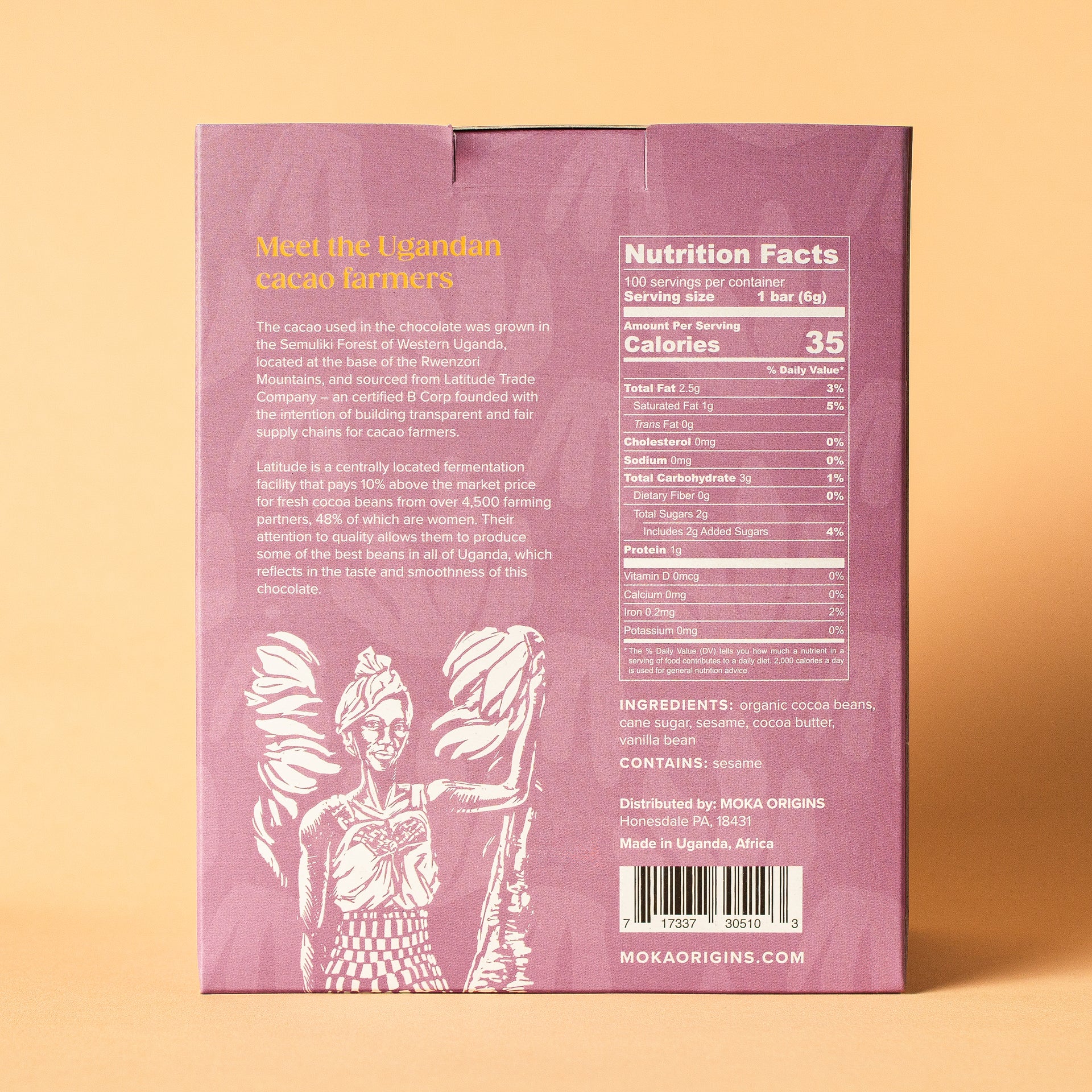 Vanilla Sesame Dark Chocolate Mini Box – Moka Origins