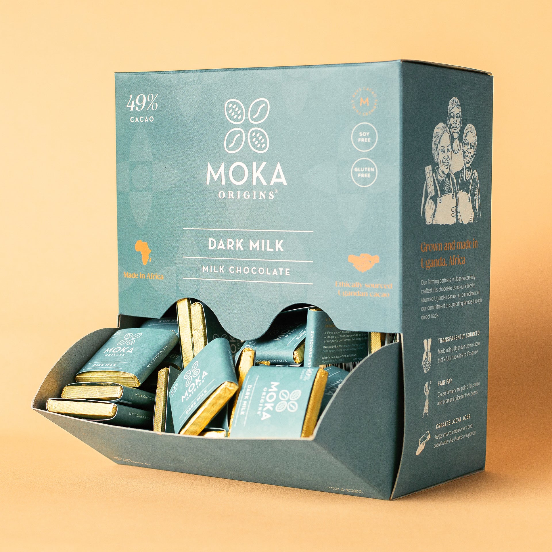 Uganda Dark Milk Mini Chocolates Box – Moka Origins
