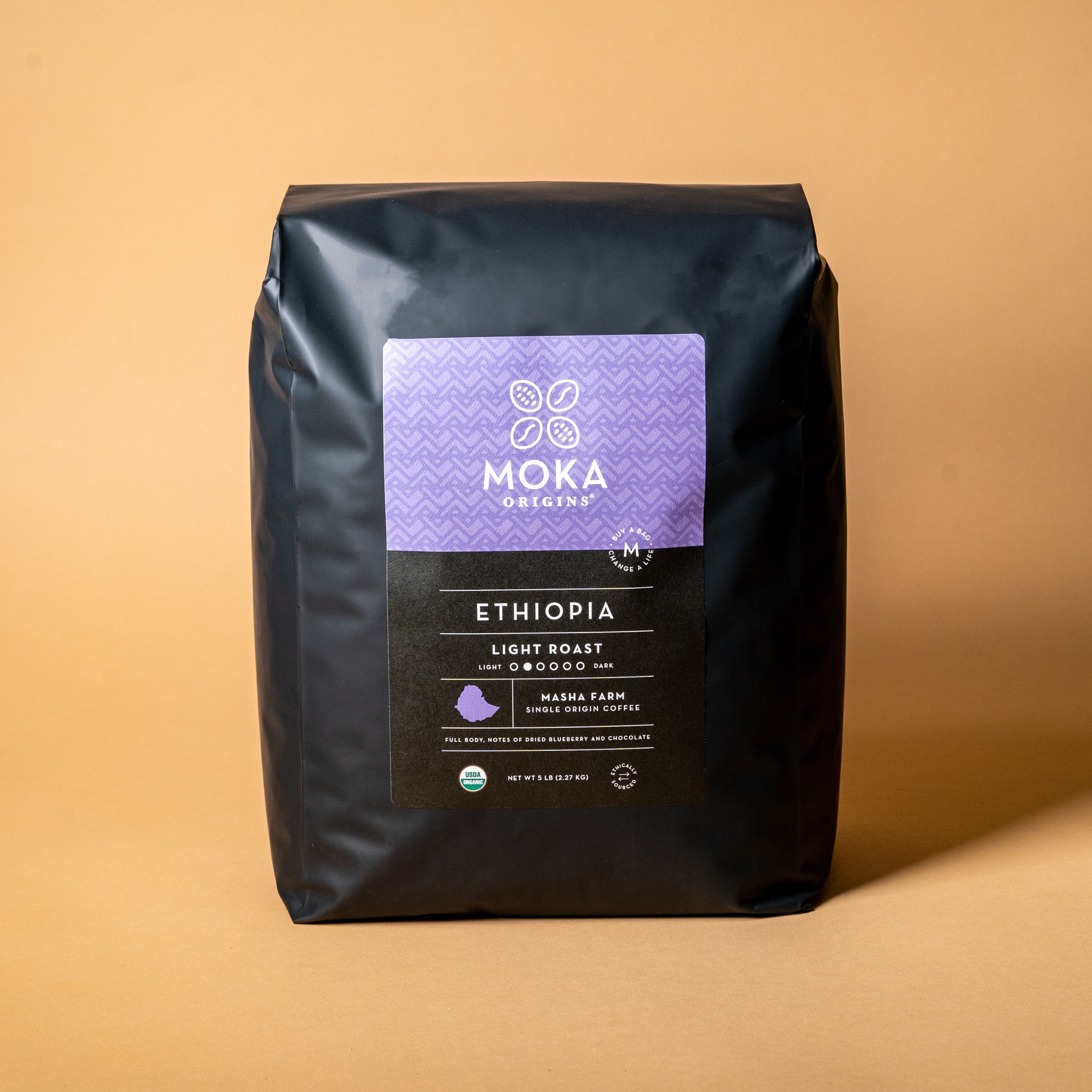 Ethiopia Masha Farm Coffee 5lb – Moka Origins
